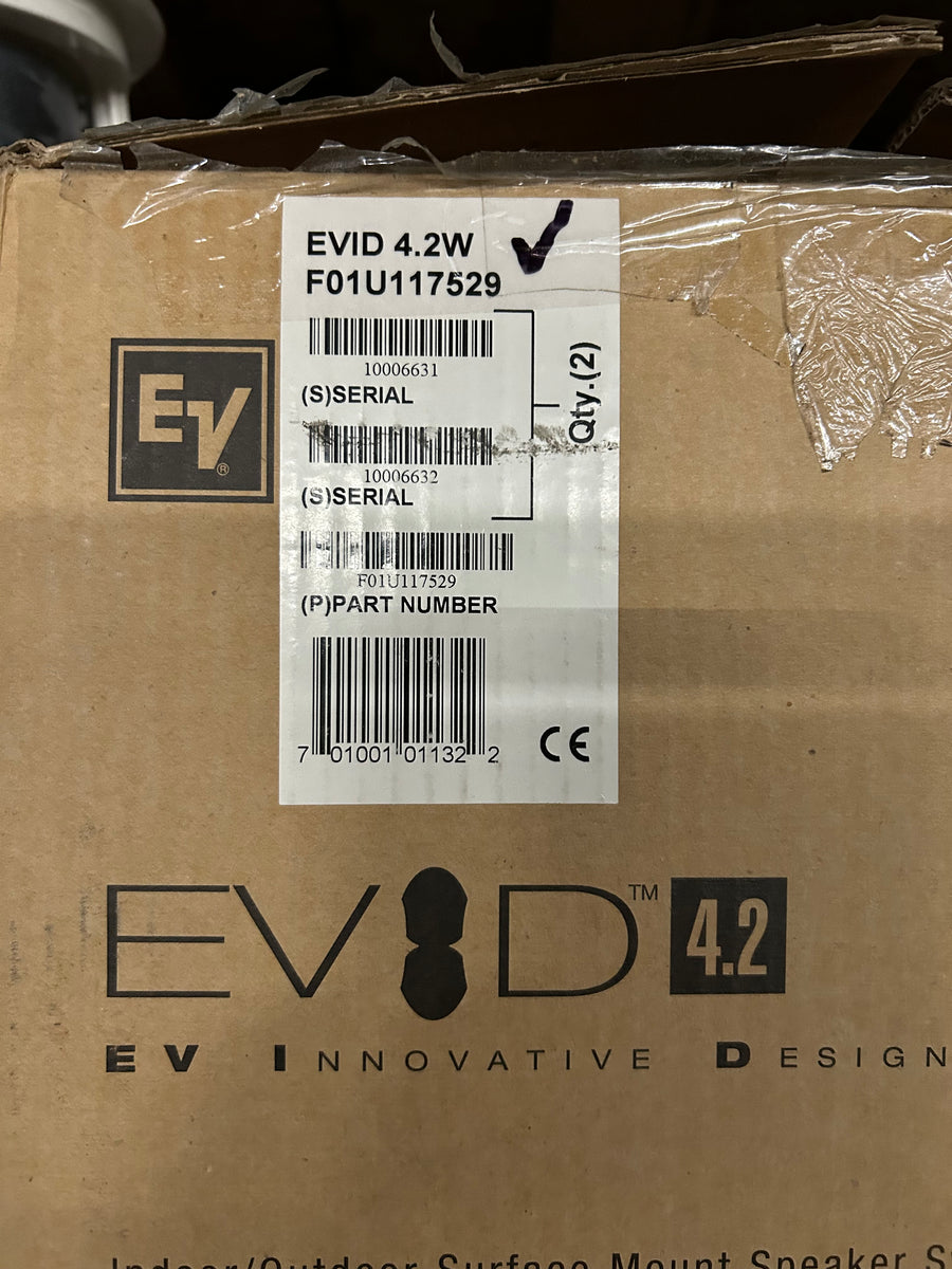 NEW Electro-Voice EVID 4.2W Loudspeakers – Sound Art Used Gear