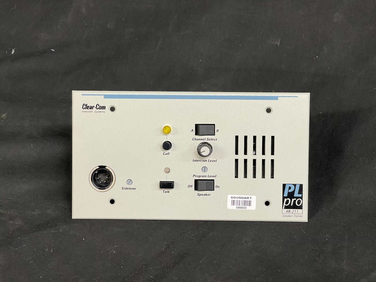 Used Clear-Com KB211 Communication Speaker Station – Sound Art Used Gear