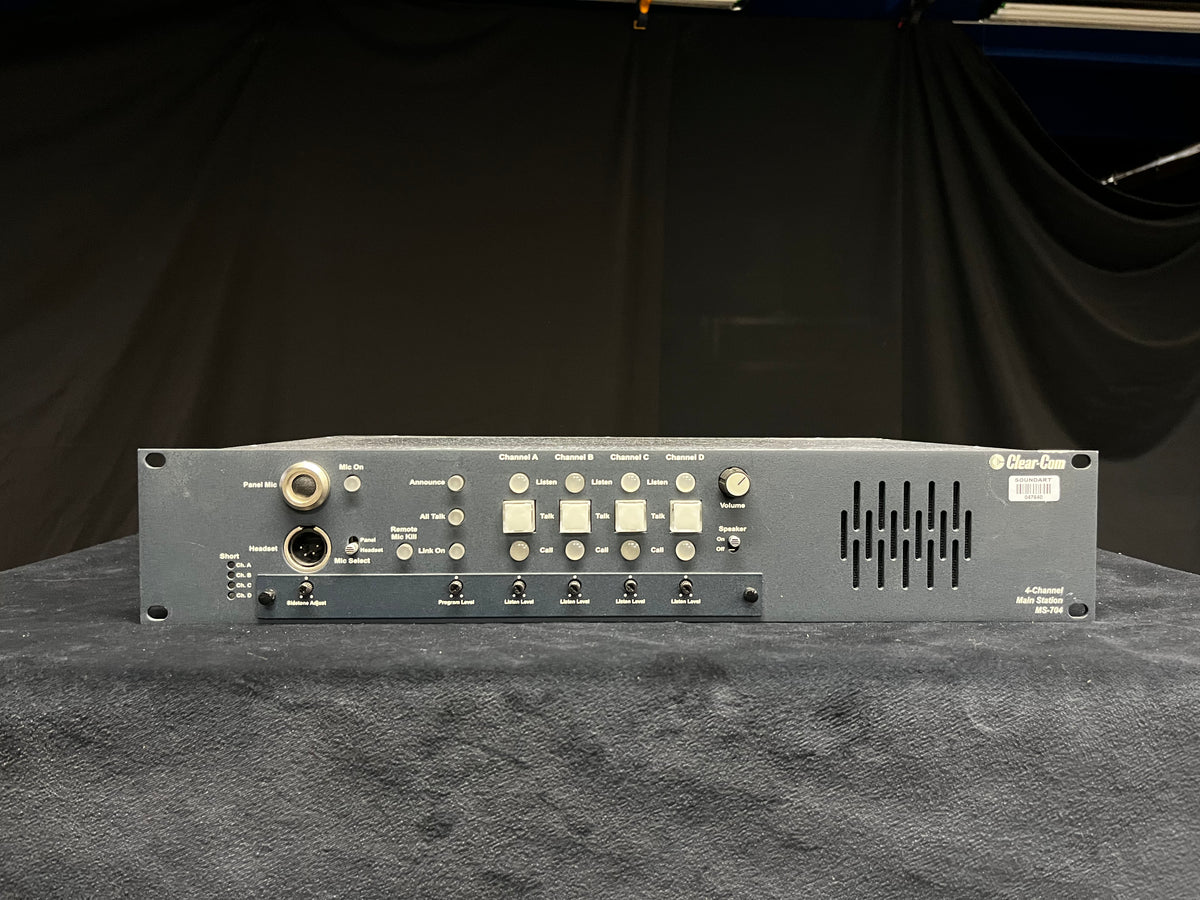 Used Clear-Com SB-704 4-Channel Switchboard Main Station – Sound Art ...